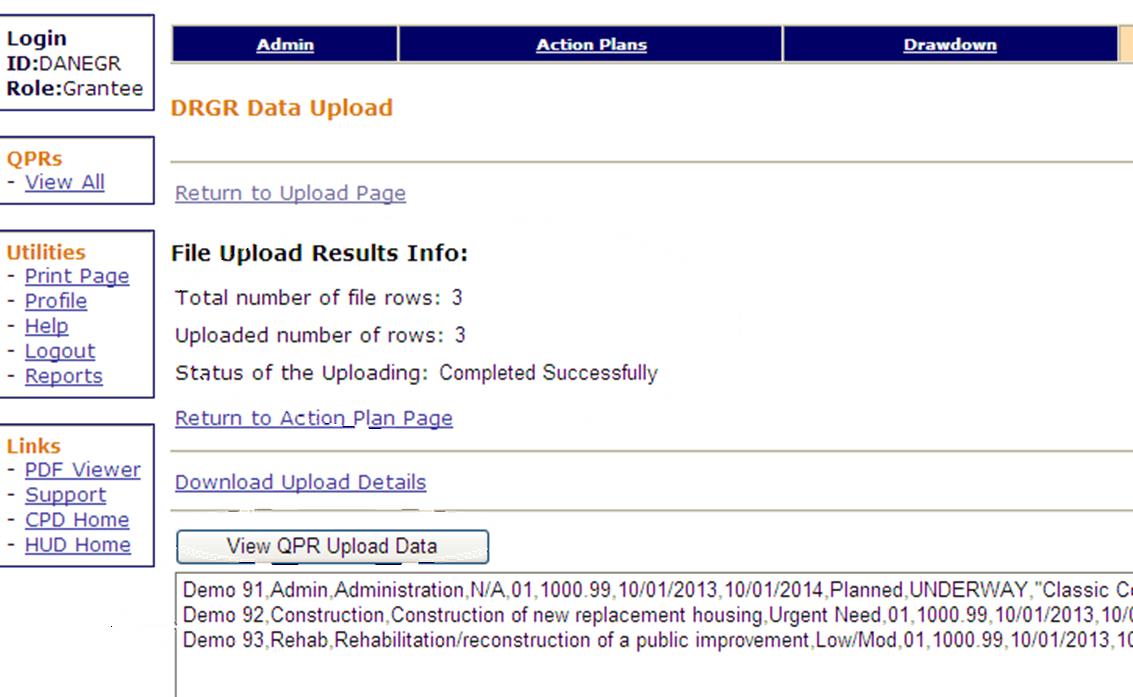 How do I upload information in the Action Plan? - HUD Exchange
